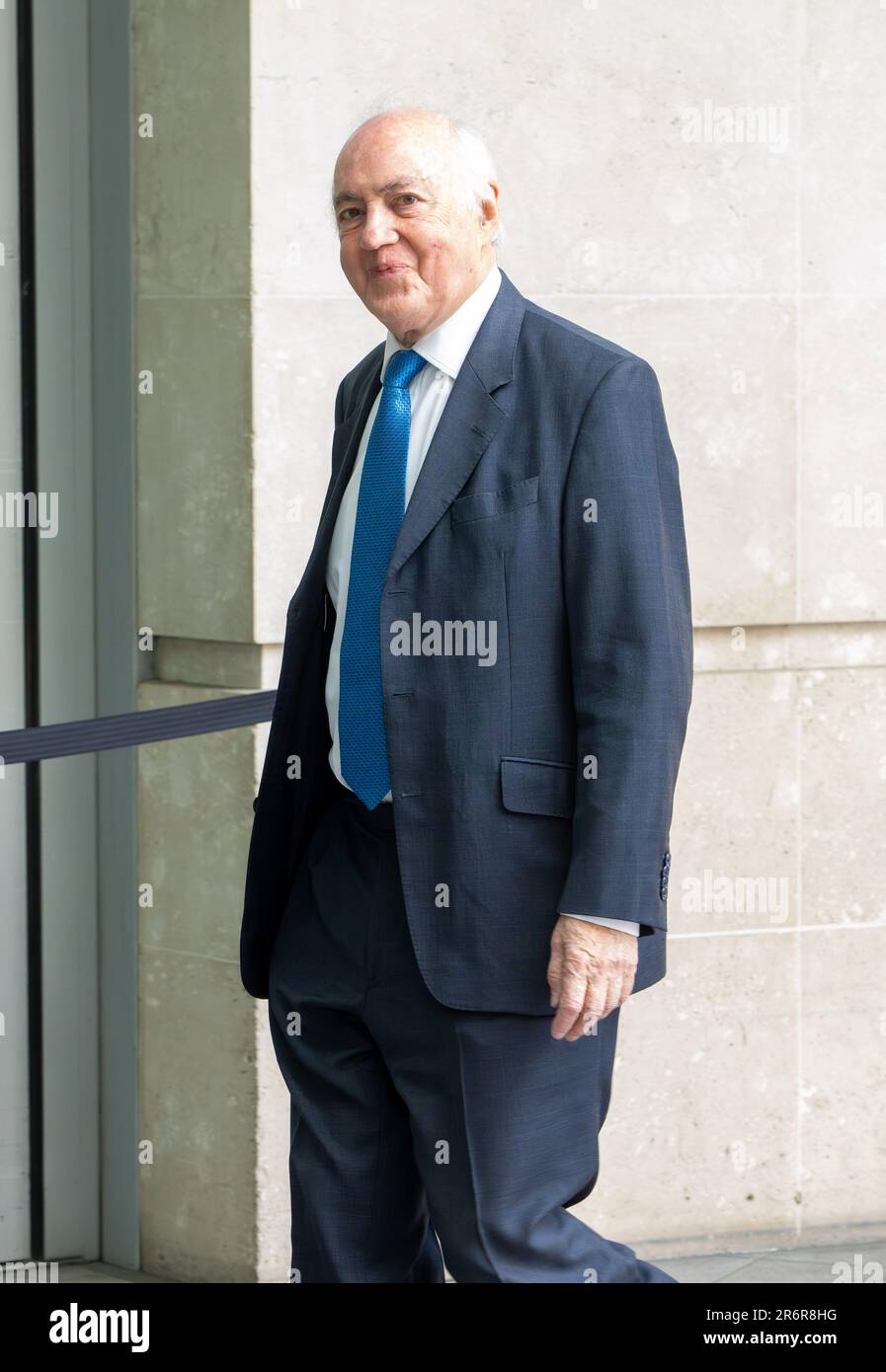 Lord Michael Howard arrives at BBC Broadcasting House in London, to ...