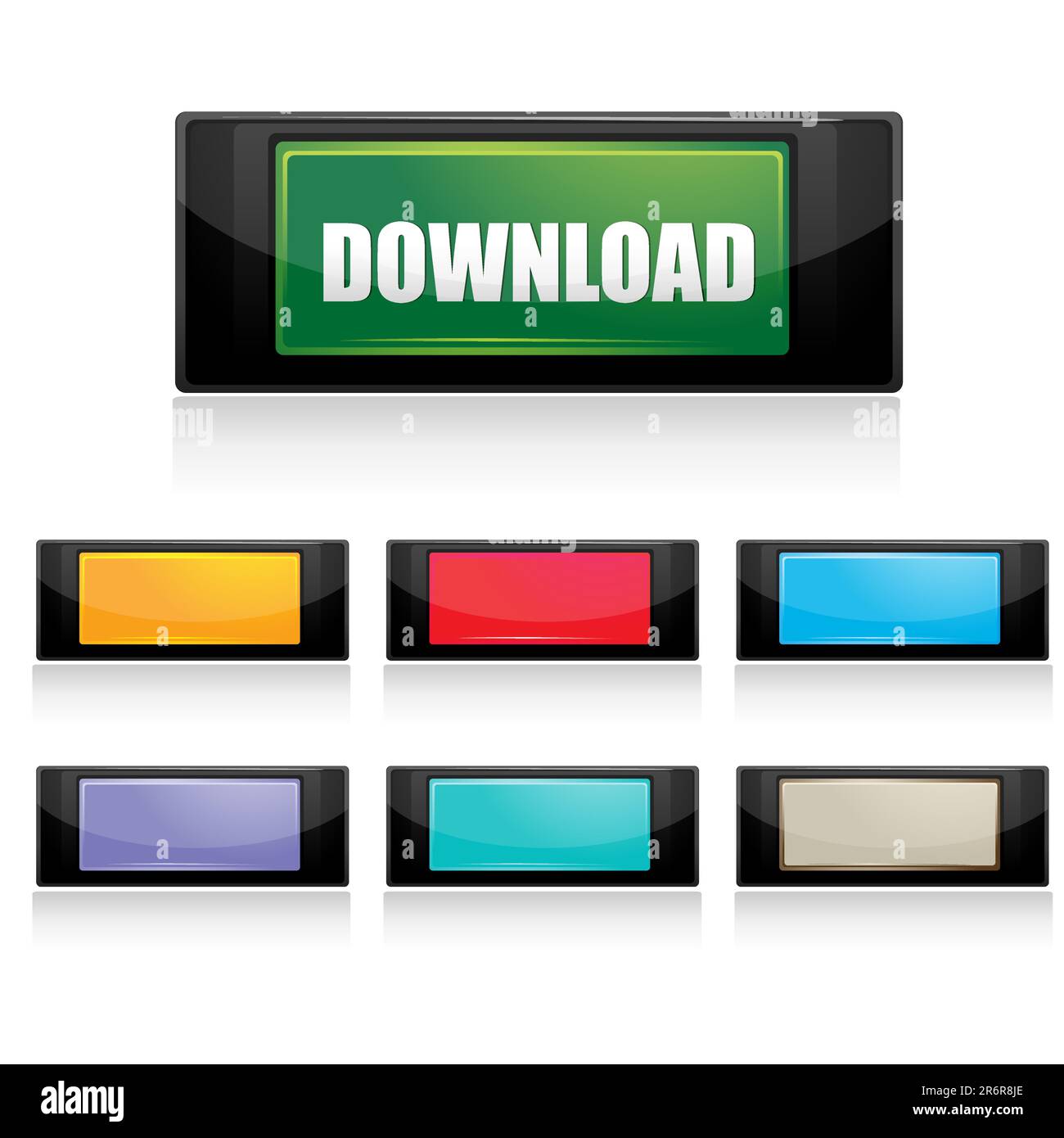 illustration of downloading sign on white background Stock Vector Image ...