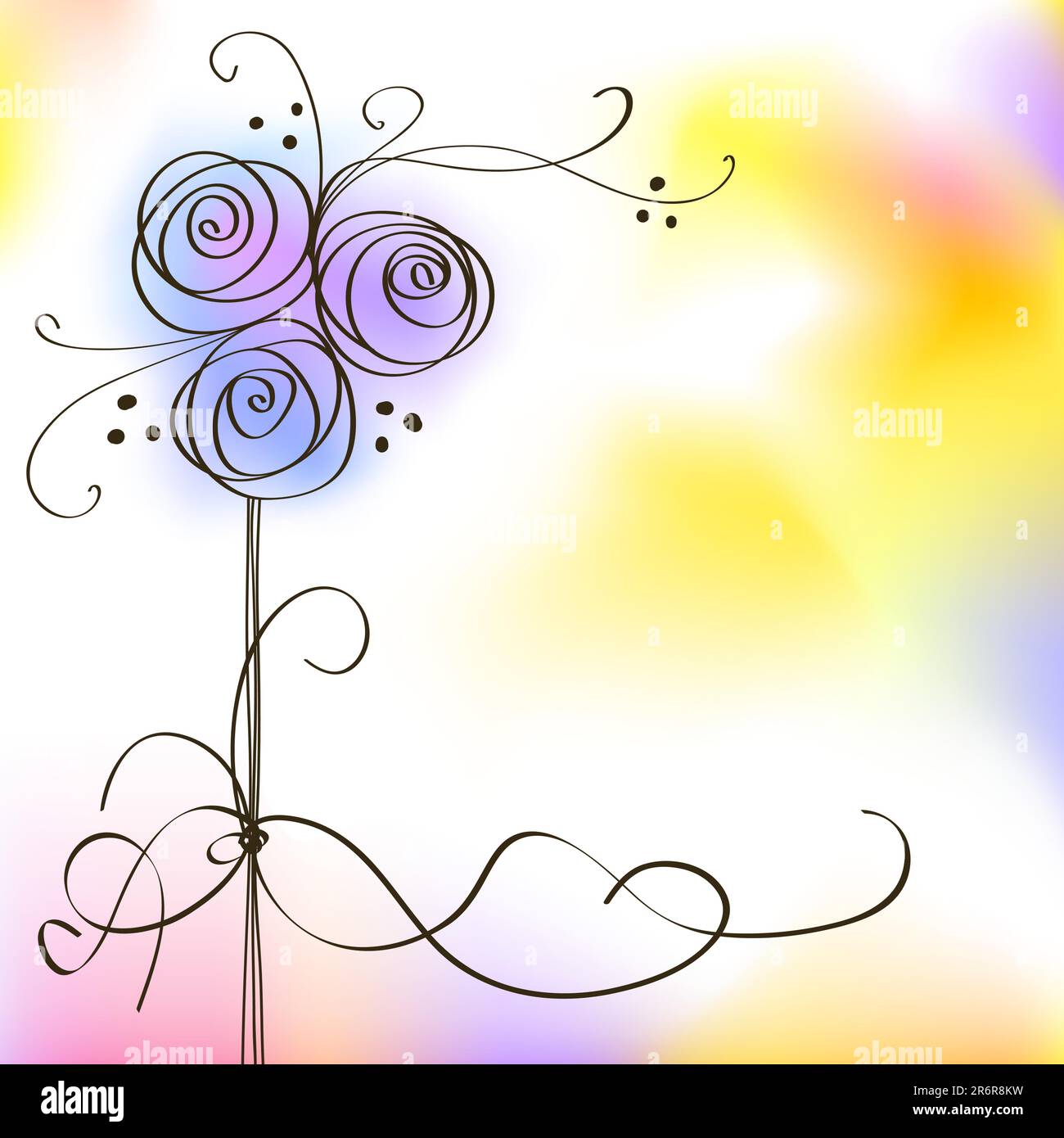 abstract cute floral background Stock Vector Image & Art - Alamy