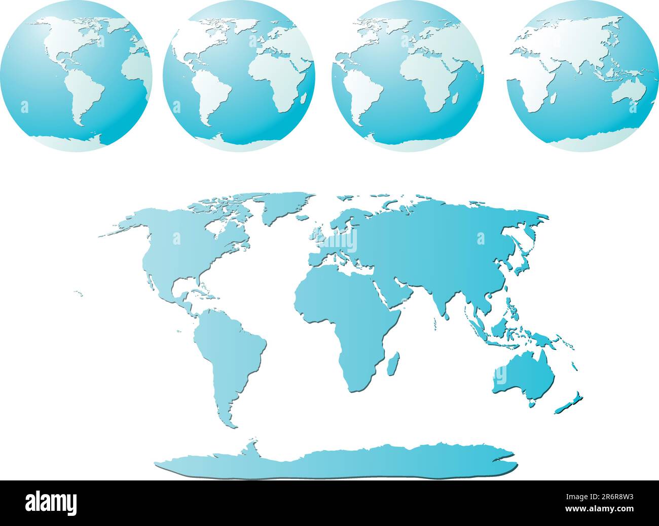 Map showing north and south pole Stock Vector Images - Alamy