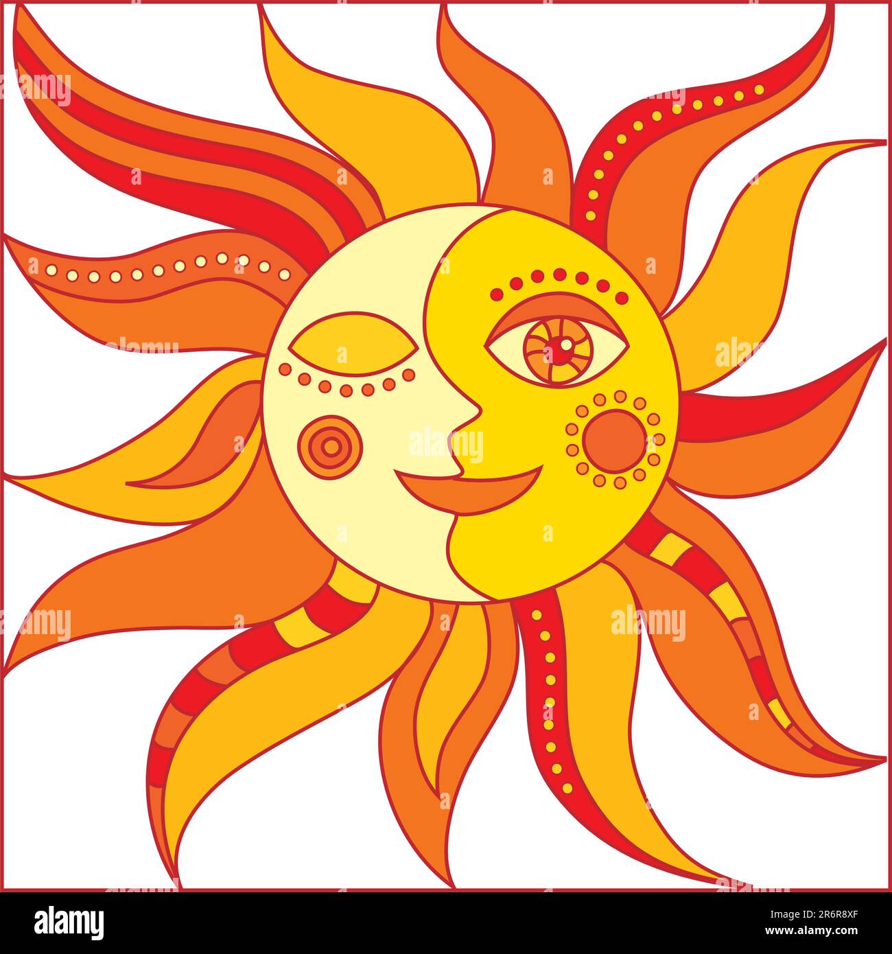Full light sun Stock Vector Images - Alamy