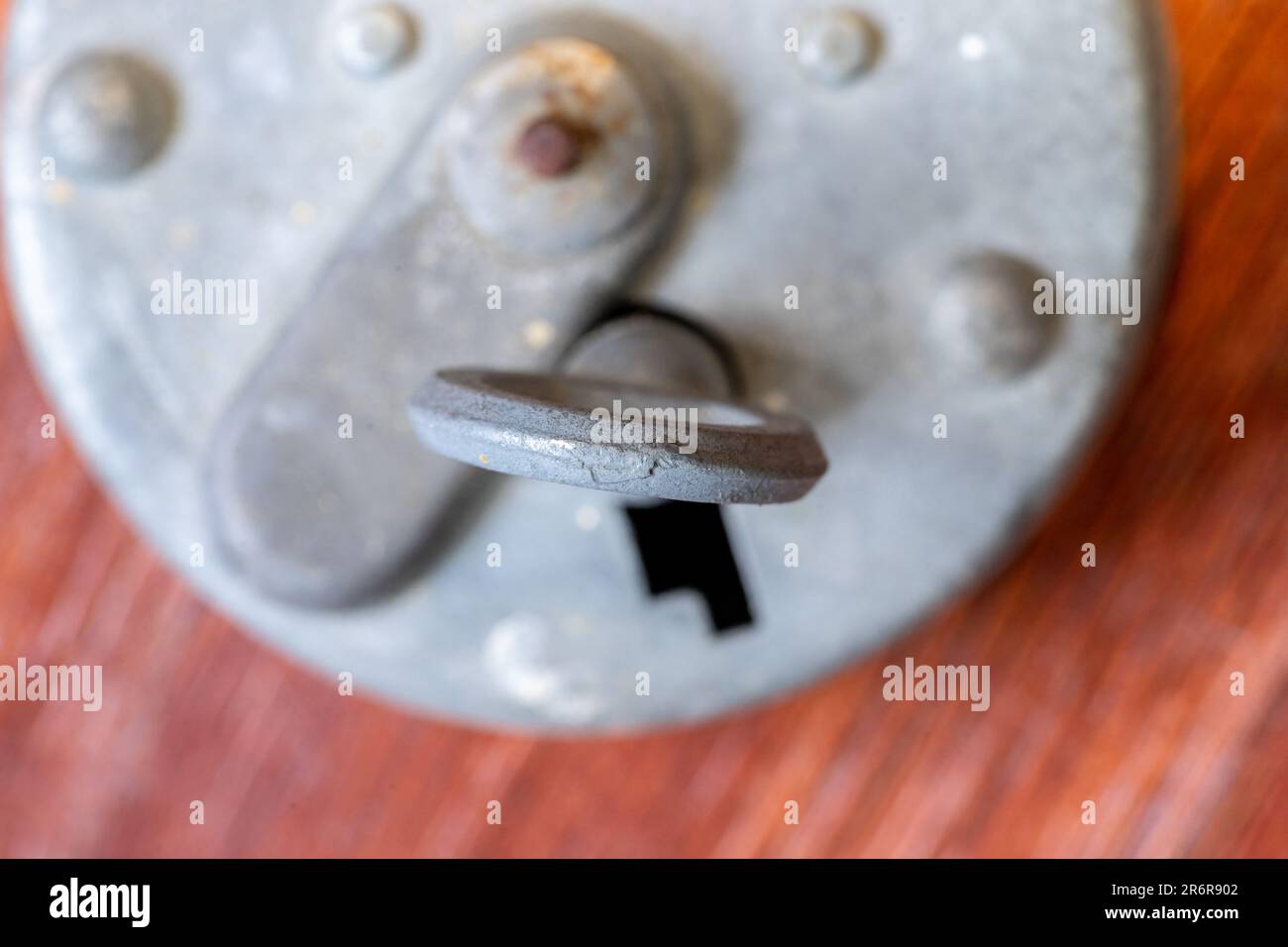 key in keyhole close up Stock Photo - Alamy