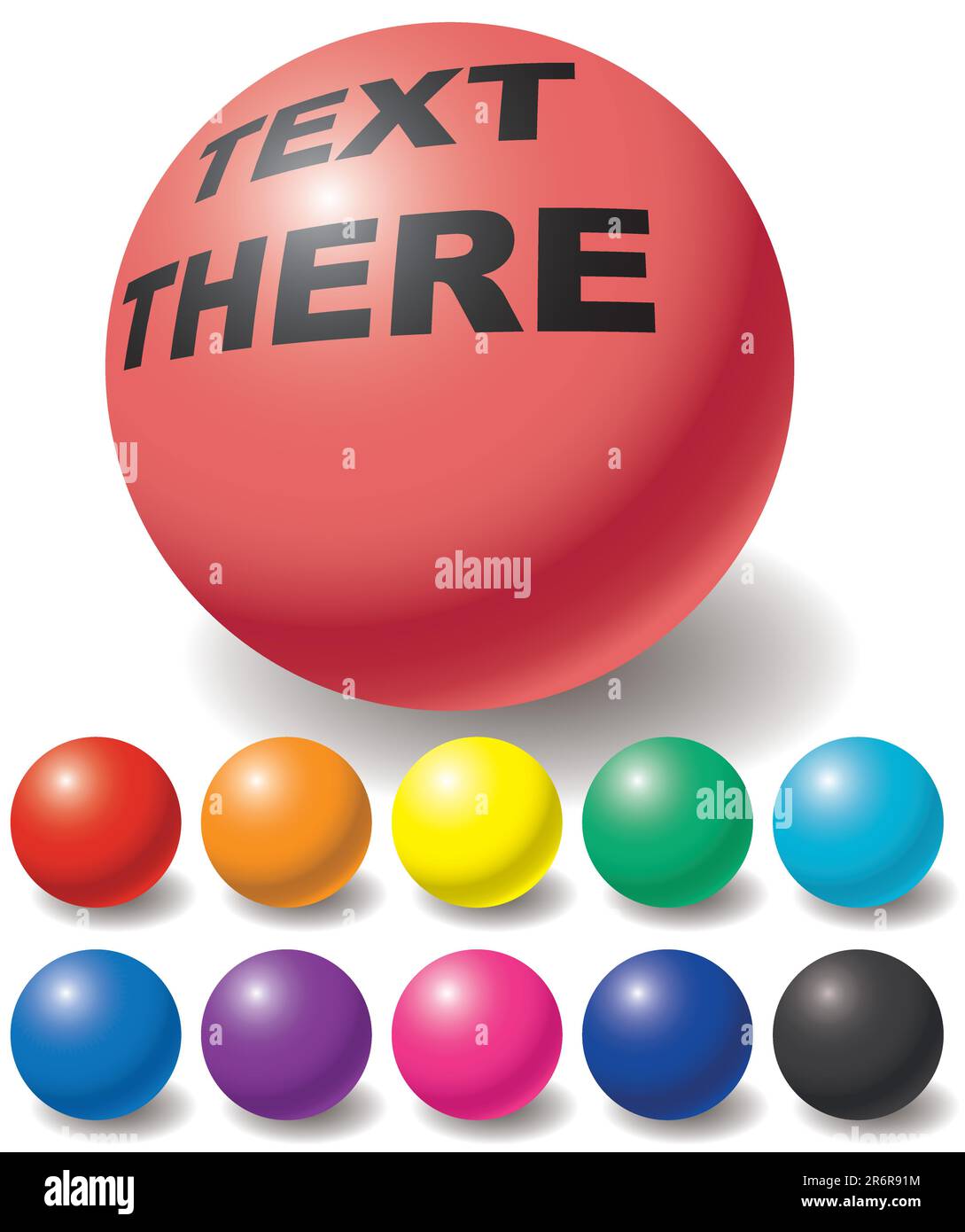 Set of free color balls. Design elements. Vector illustration Stock ...