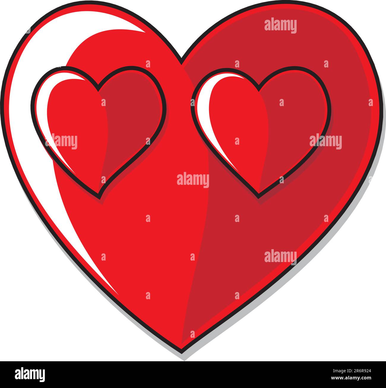 Hearts illustration Stock Vector Images - Alamy