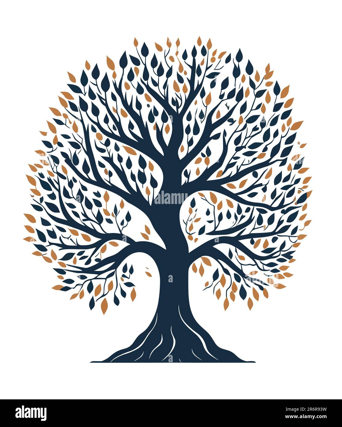 Tree shapes in the forest Stock Vector Images - Alamy