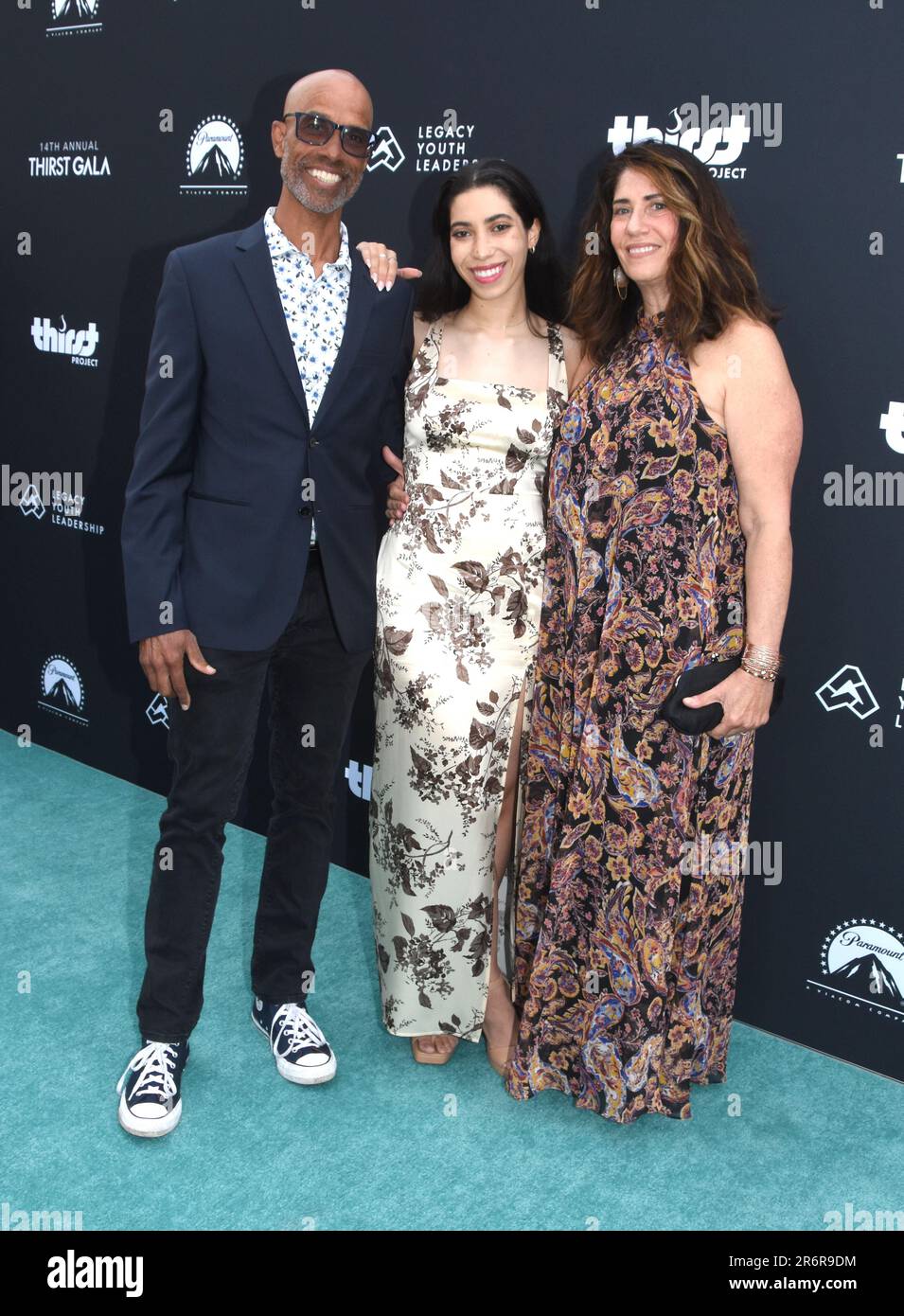 Los Angeles, California, USA 10th June 2023 (L-R) Victor Boyce, Maya Boyce and Libby Boyce ...