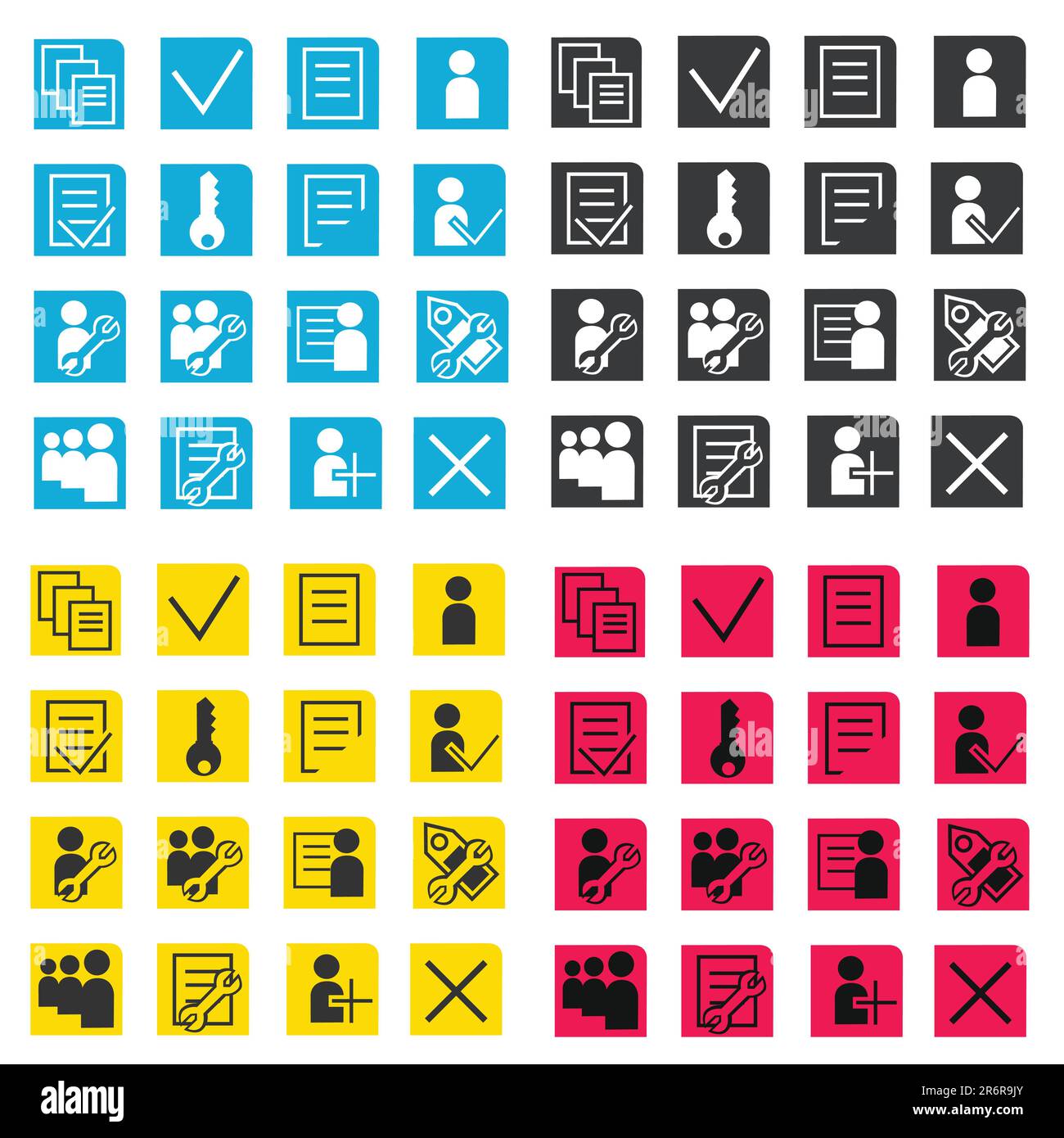 Set of web icons. Vector illustration Stock Vector Image & Art - Alamy