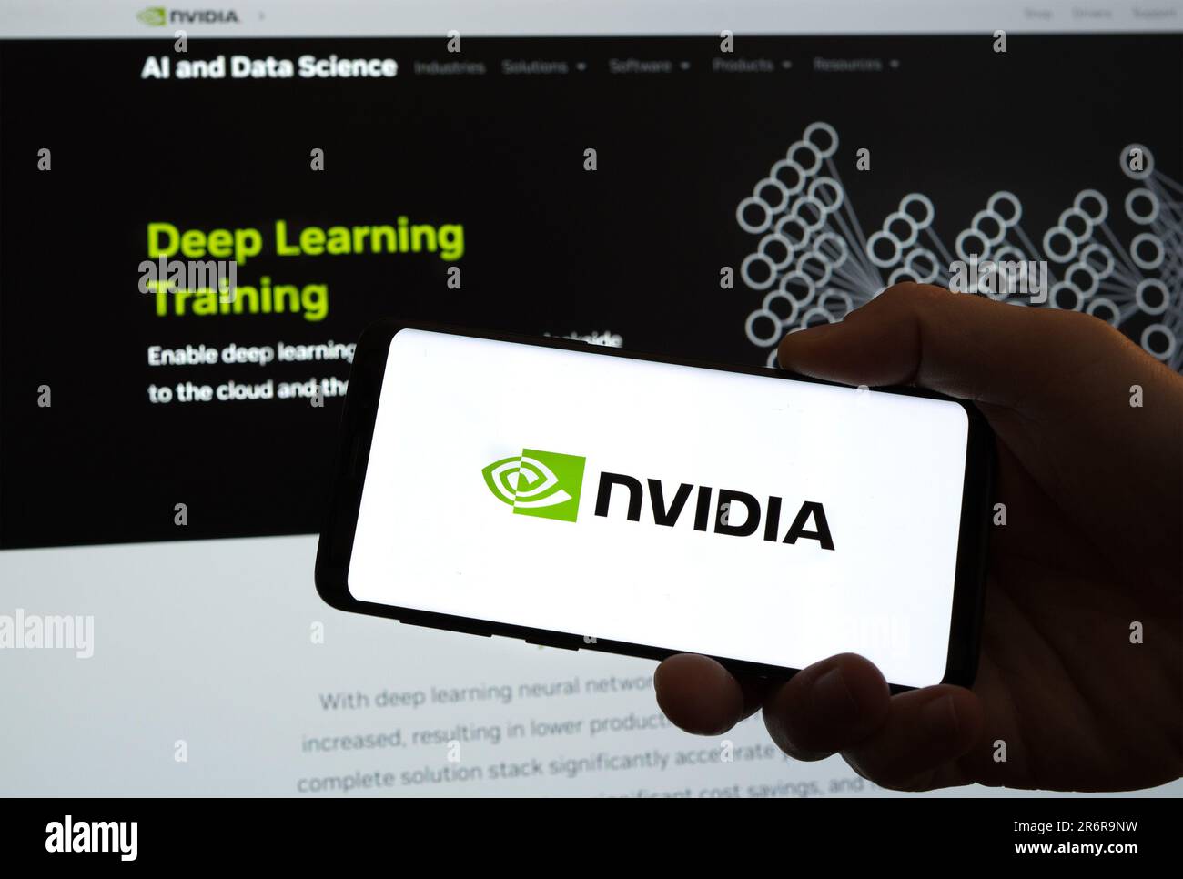Nvidia company for AI and Data Schience Technology Stock Photo - Alamy