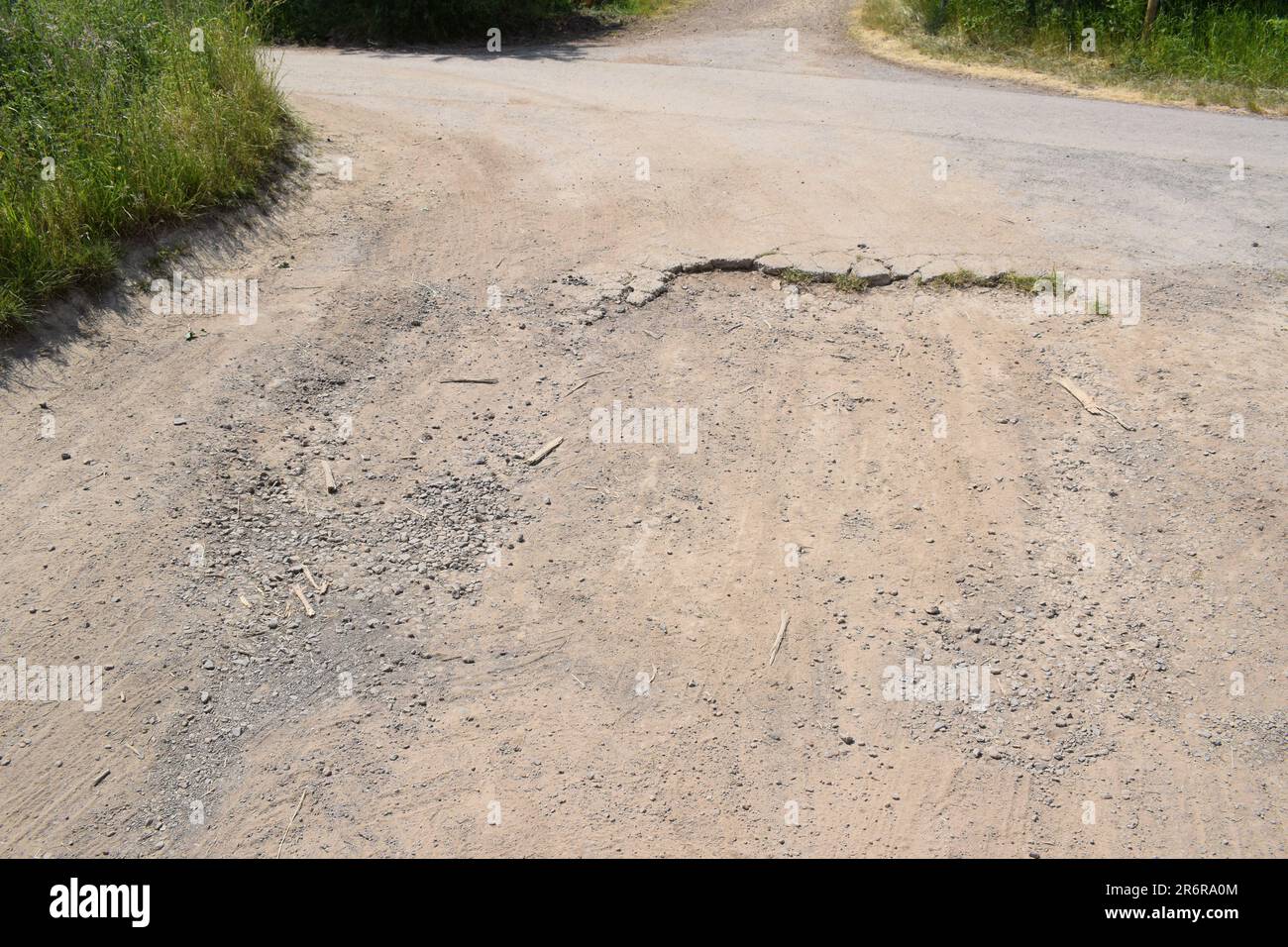 Very Bad Road Stock Photo - Alamy