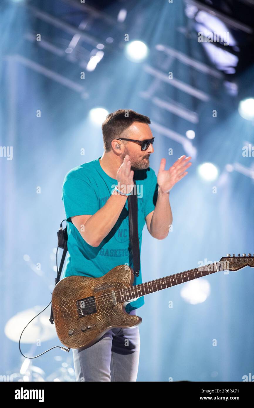 Nashville, USA. 10th June, 2023. Eric Church performs on stage at the ...