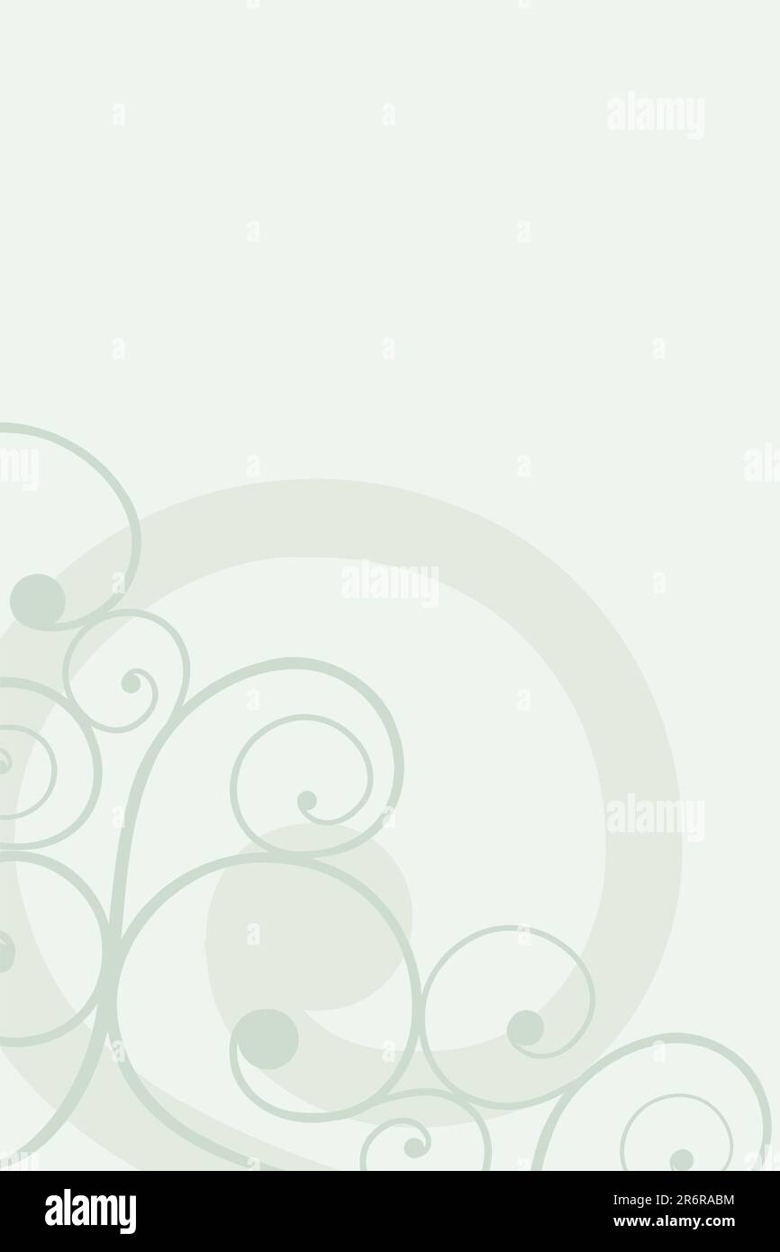 Vector green background with a florid pattern Stock Vector Image & Art ...