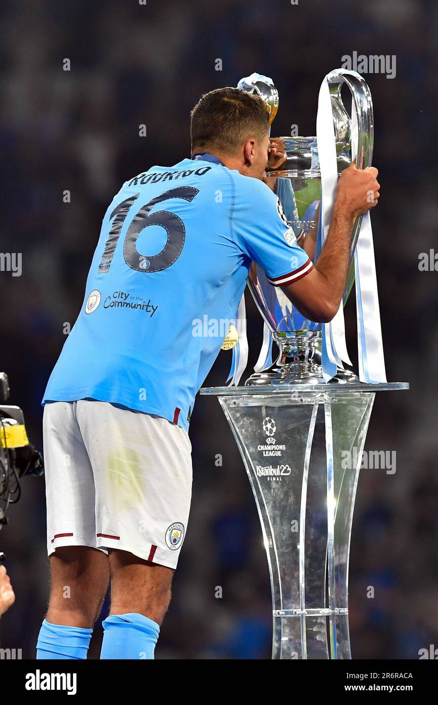 Istanbul, Turkey. 10th June, 2023. Rodri (16) of Manchester City seen ...