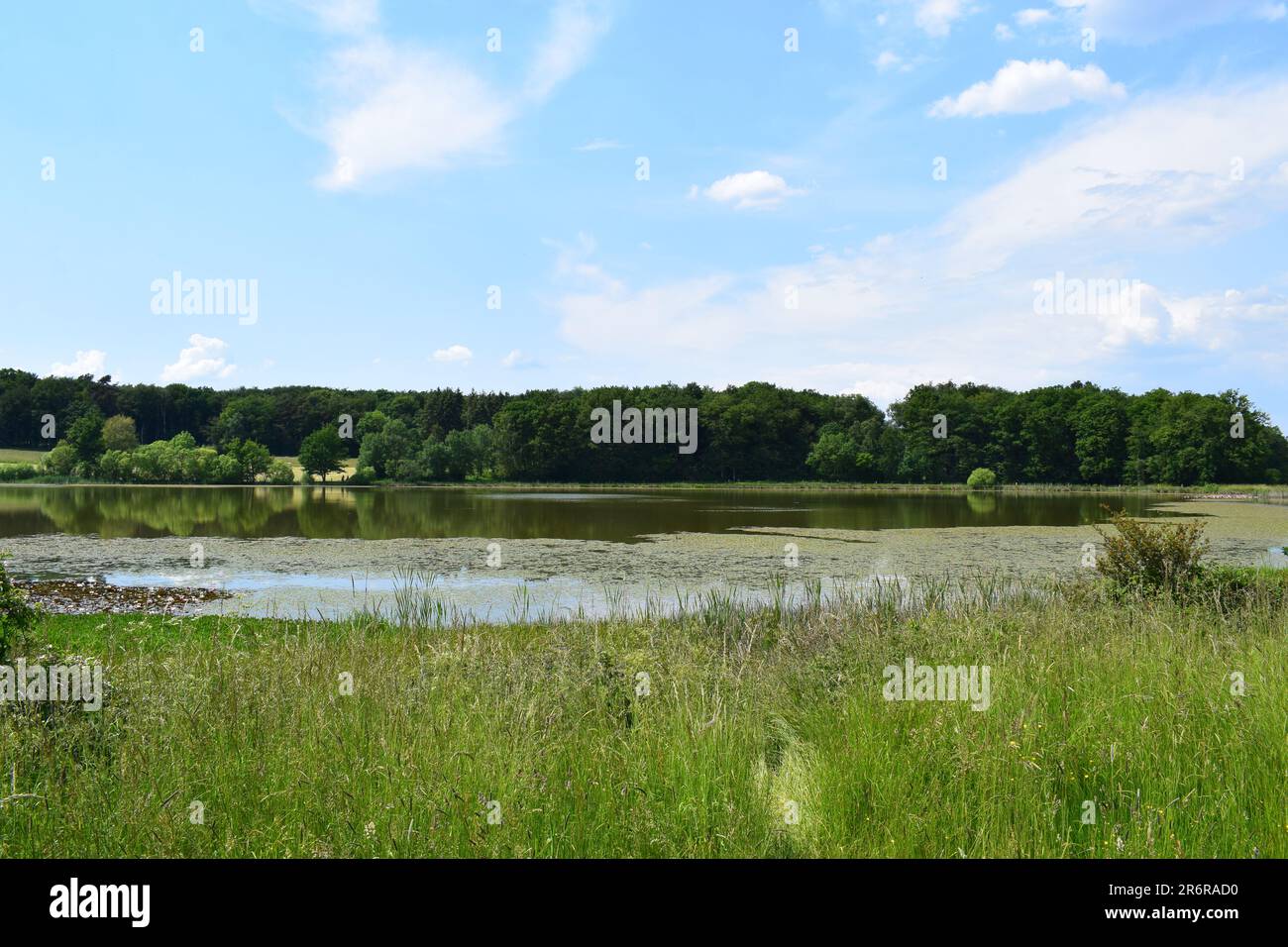 Caldera Lake Rodder Maar Stock Photo - Alamy
