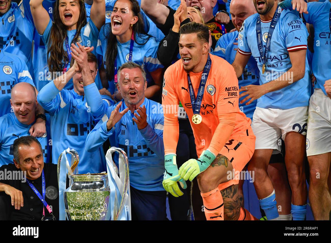 Istanbul, Turkey. 10th June, 2023. Goalkeeper Ederson (31) of ...