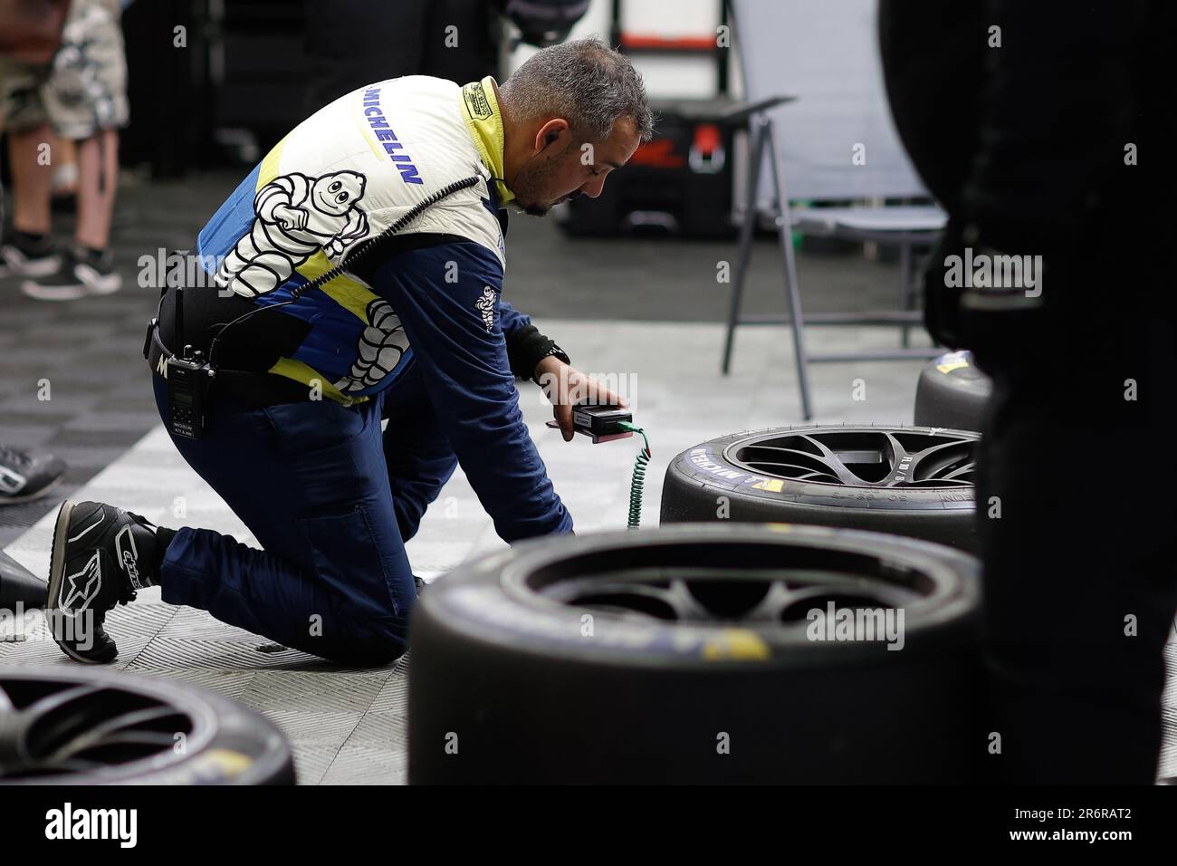 michelin engineer, during the 24 Hours of Le Mans 2023 on the Circuit ...