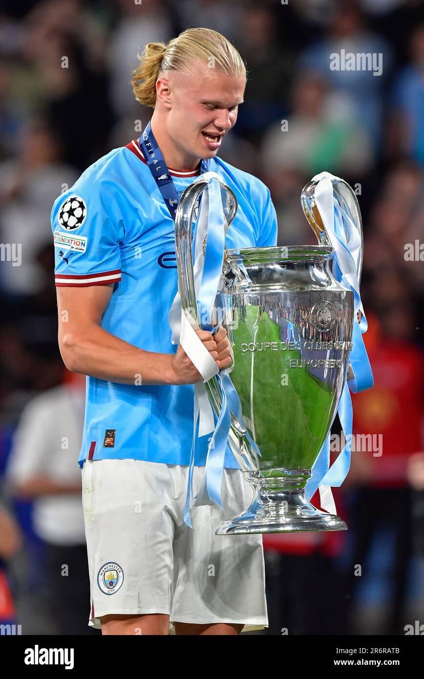 Erling haaland celebration hi-res stock photography and images - Alamy