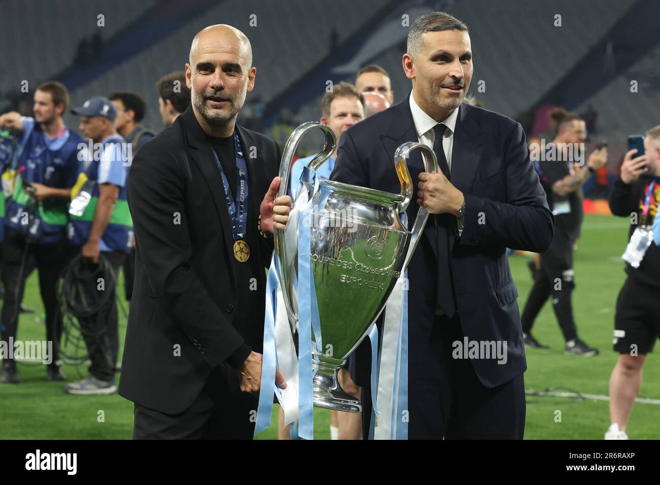 Pep guardiola trophy 2023 hi-res stock photography and images - Alamy