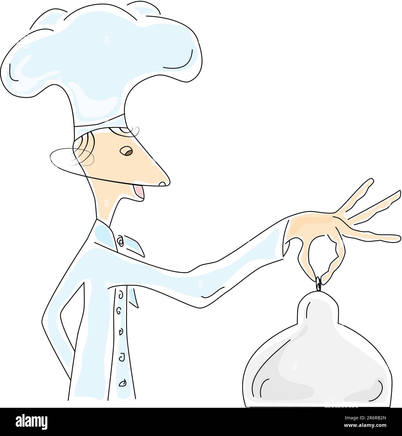 Vector picture of Italian chef Stock Vector Image & Art - Alamy