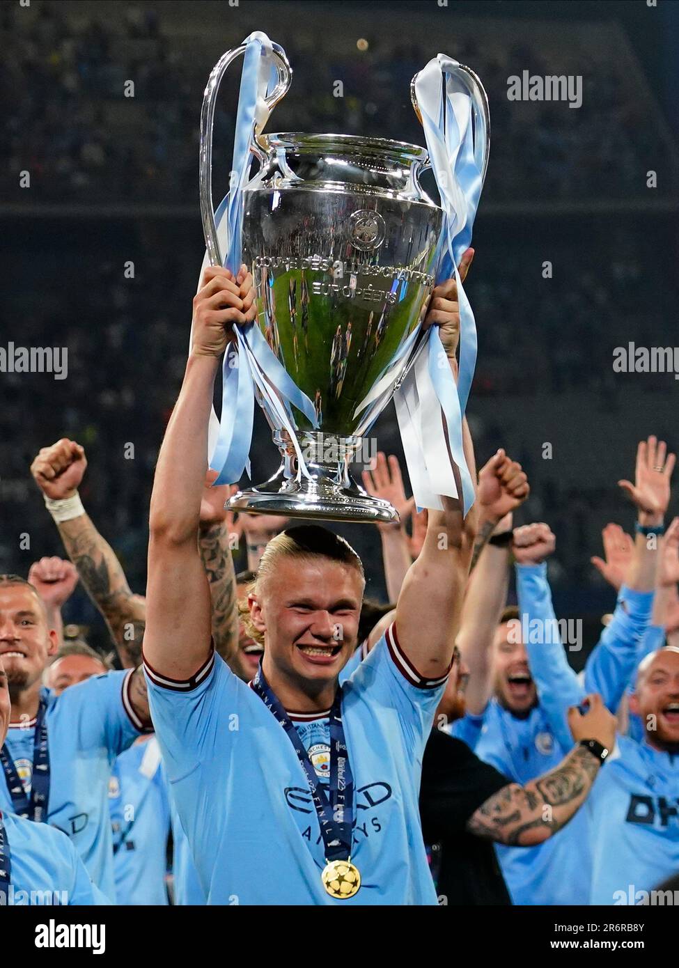 Istanbul, Spain. 10th June, 2023. Erling Haaland of Manchester City ...