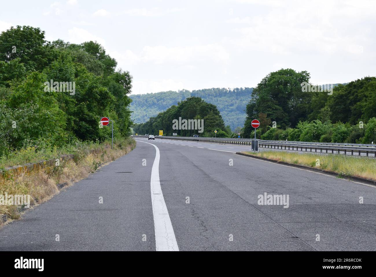 Rhine valley road Stock Photo - Alamy