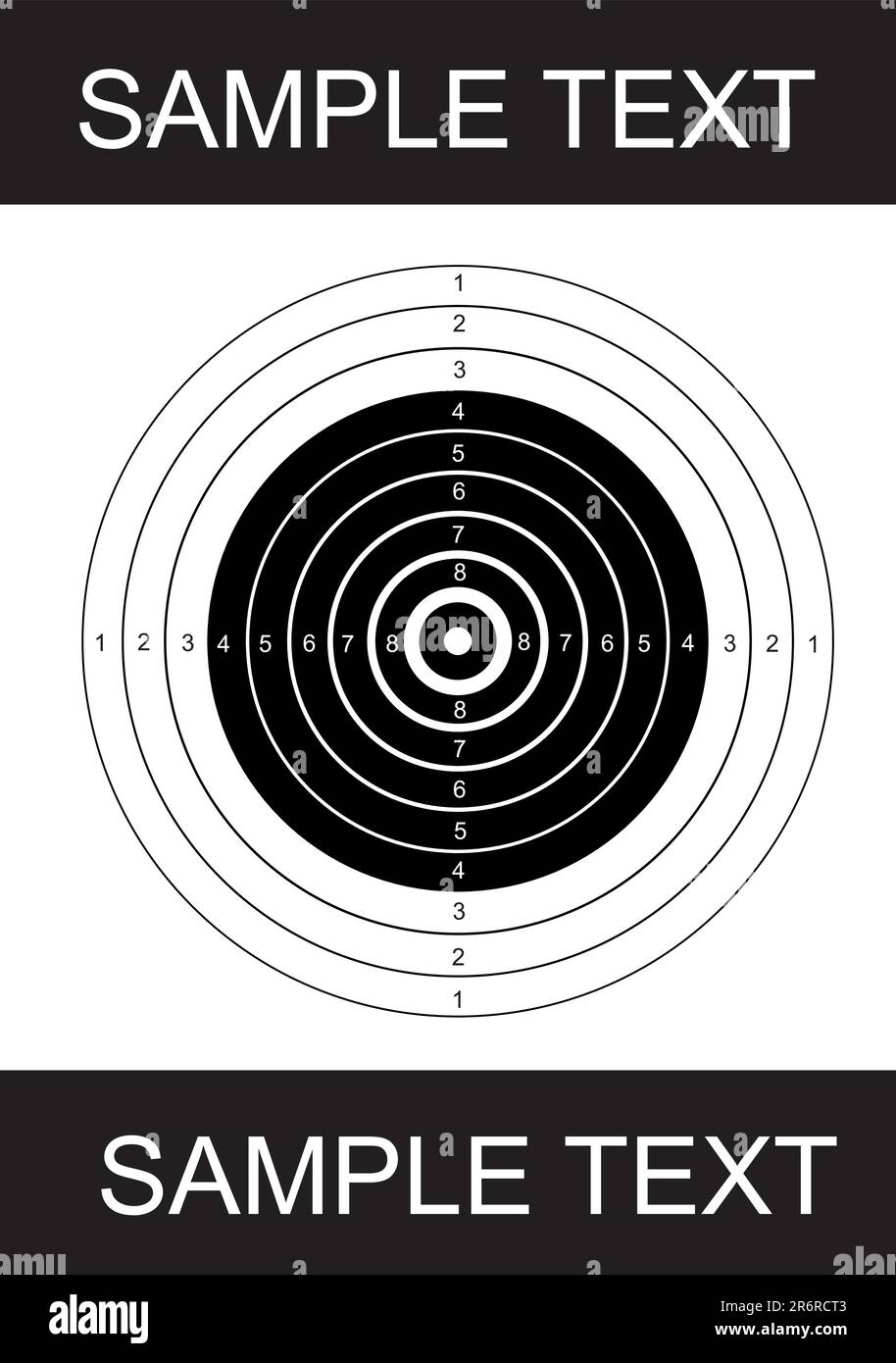 Army rifle range target Stock Vector Images - Alamy
