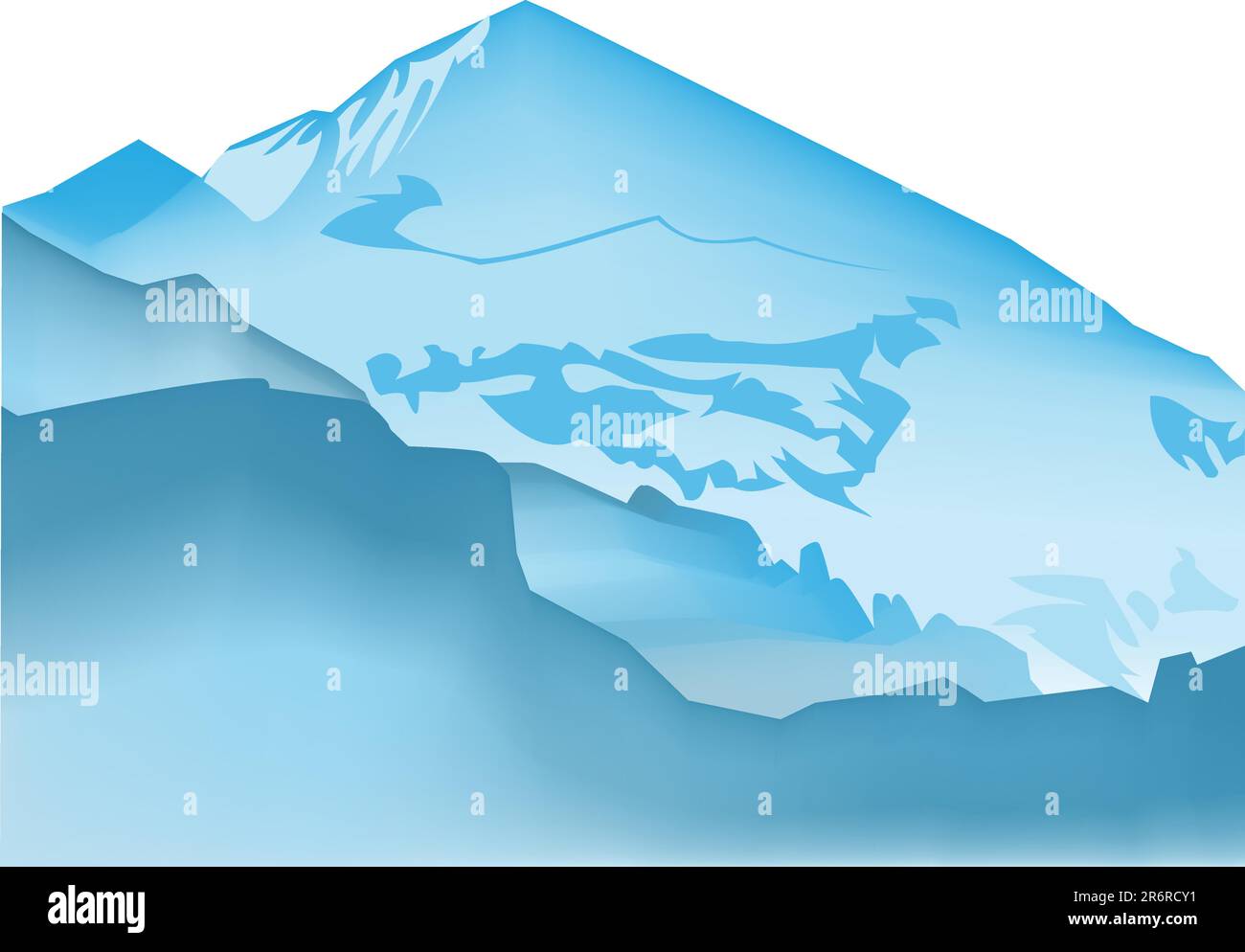 vector gradient mesh of a mountains Stock Vector Image & Art - Alamy