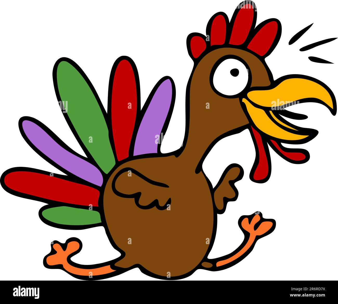 Cartoon turkey Stock Vector Images - Alamy