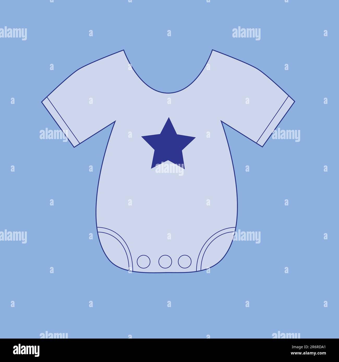 Cute blye baby boy onesie Stock Vector Image & Art - Alamy