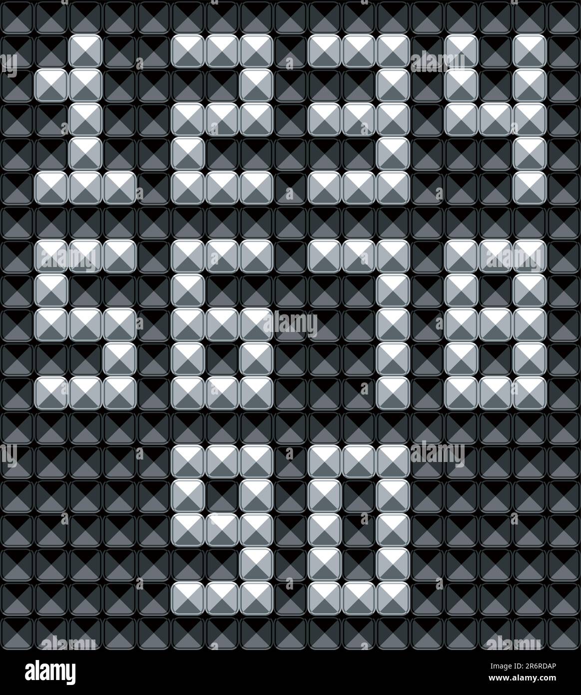 tiled vector numbers set. Editable Stock Vector Image & Art - Alamy