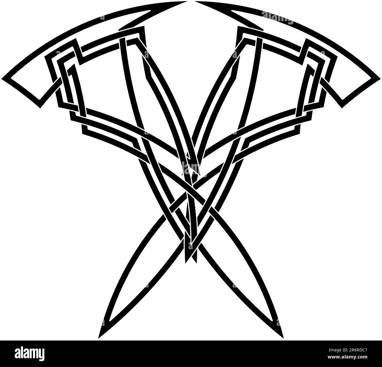 Knotted design cross Stock Vector Images - Alamy