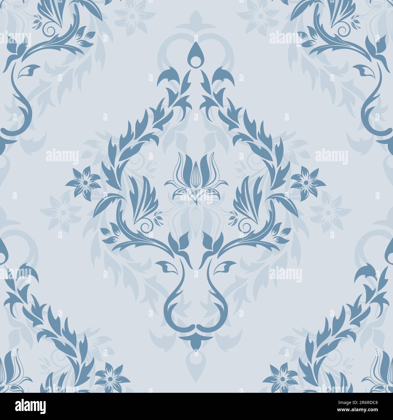 Seamless damask background Stock Vector Images - Alamy
