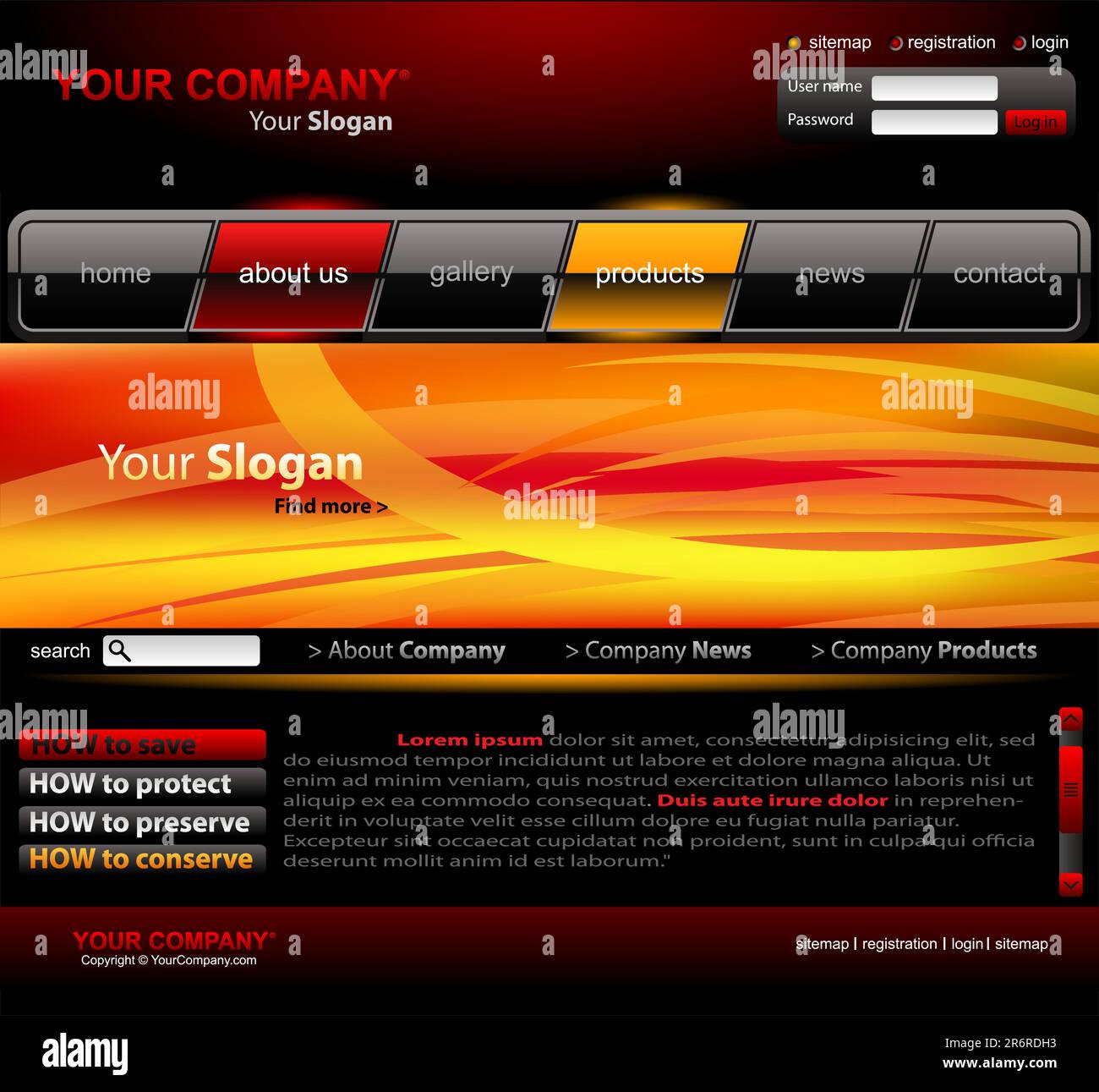 Company metal Stock Vector Images - Alamy