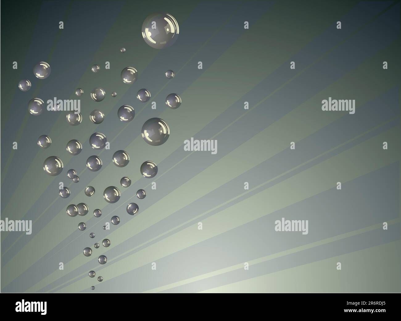 Vector background with bubbles, illustration with beams Stock Vector ...