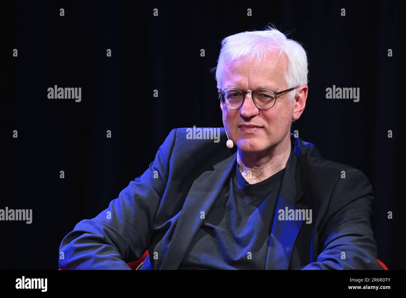 Cologne, Germany. 10th June, 2023. Philosopher Michael Hampe sits on ...