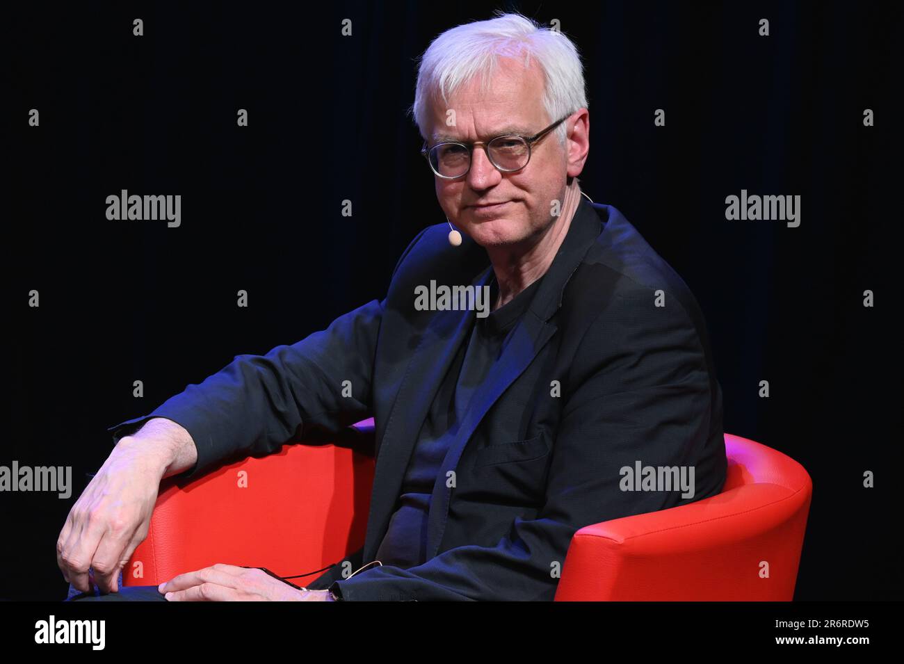 Cologne, Germany. 10th June, 2023. Philosopher Michael Hampe sits on ...
