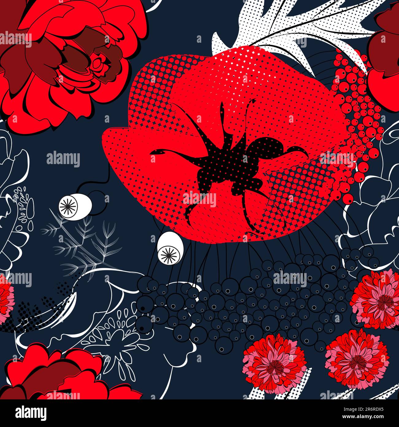 Colorful seamless wallpaper Stock Vector Image & Art - Alamy