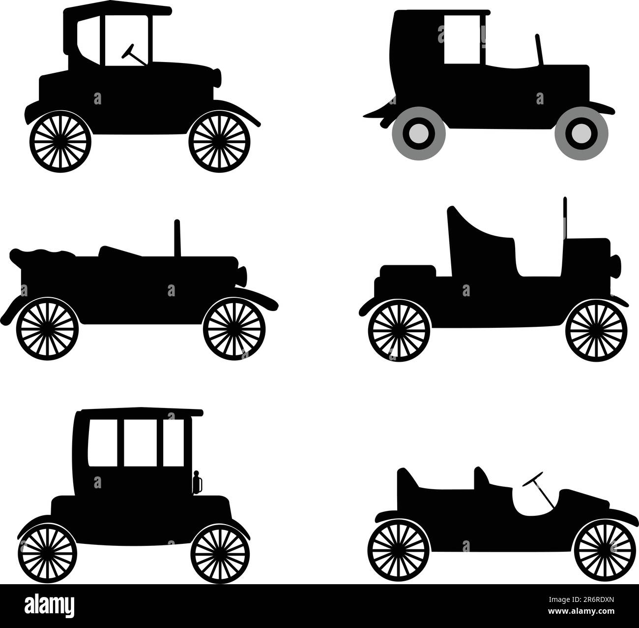 old timercar illustration Stock Vector Image & Art - Alamy