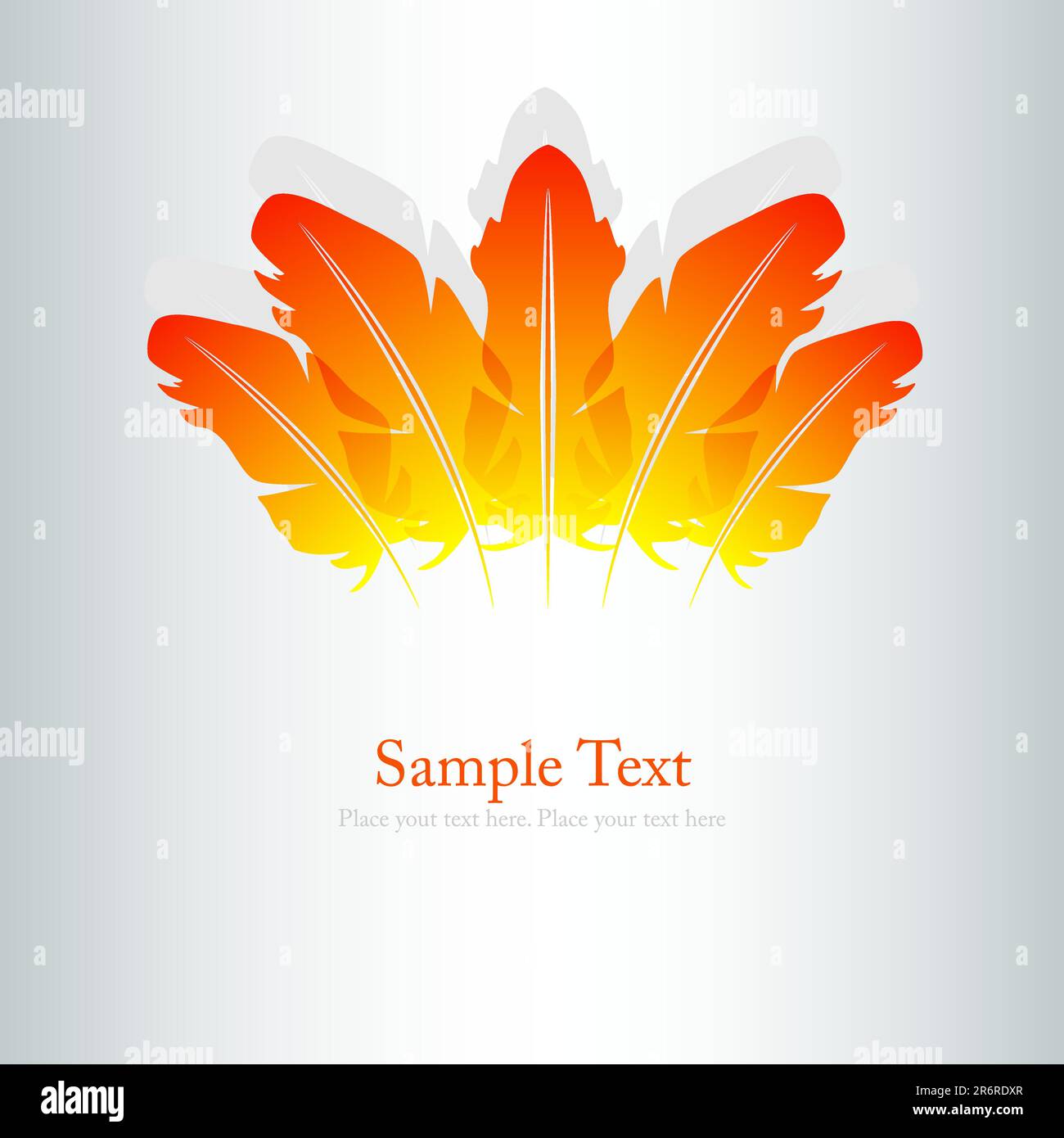 Vector picture of abstract feathers Stock Vector Image & Art - Alamy