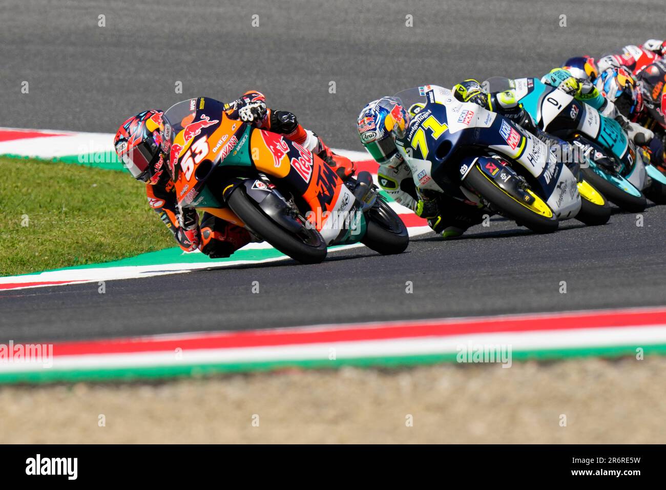 Turkish rider Deniz Oncu of the Red Bull KTM Ajo steers his motorcycle ...