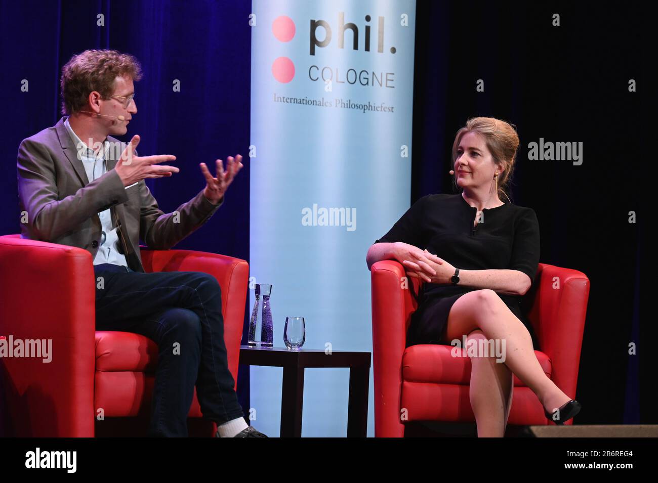 Cologne, Germany. 10th June, 2023. Author Adrian Daub and philosopher ...