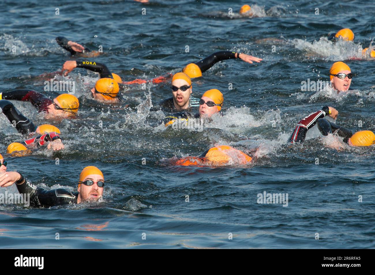 Windsor, Berkshire, UK. 11th June, 2023. Triathletes were out early ...
