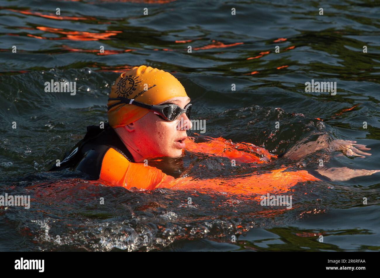 Windsor, Berkshire, UK. 11th June, 2023. Triathletes were out early ...