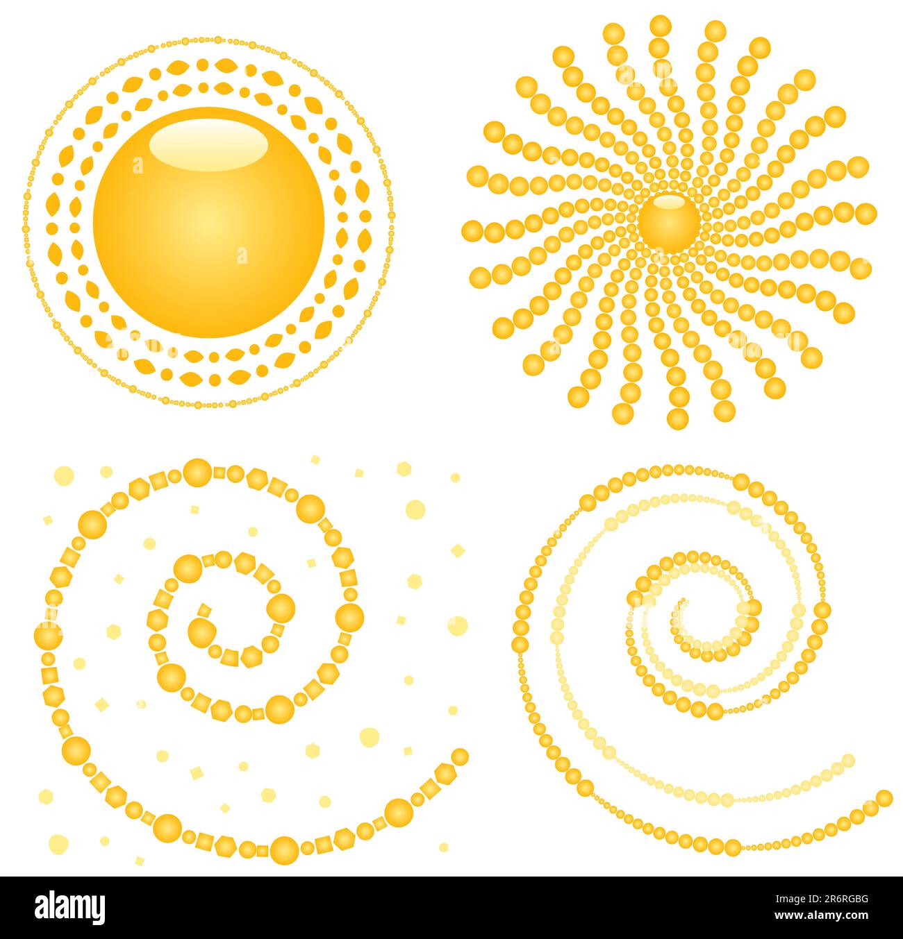 Vector Sun Decor Elements Stock Vector Image & Art - Alamy
