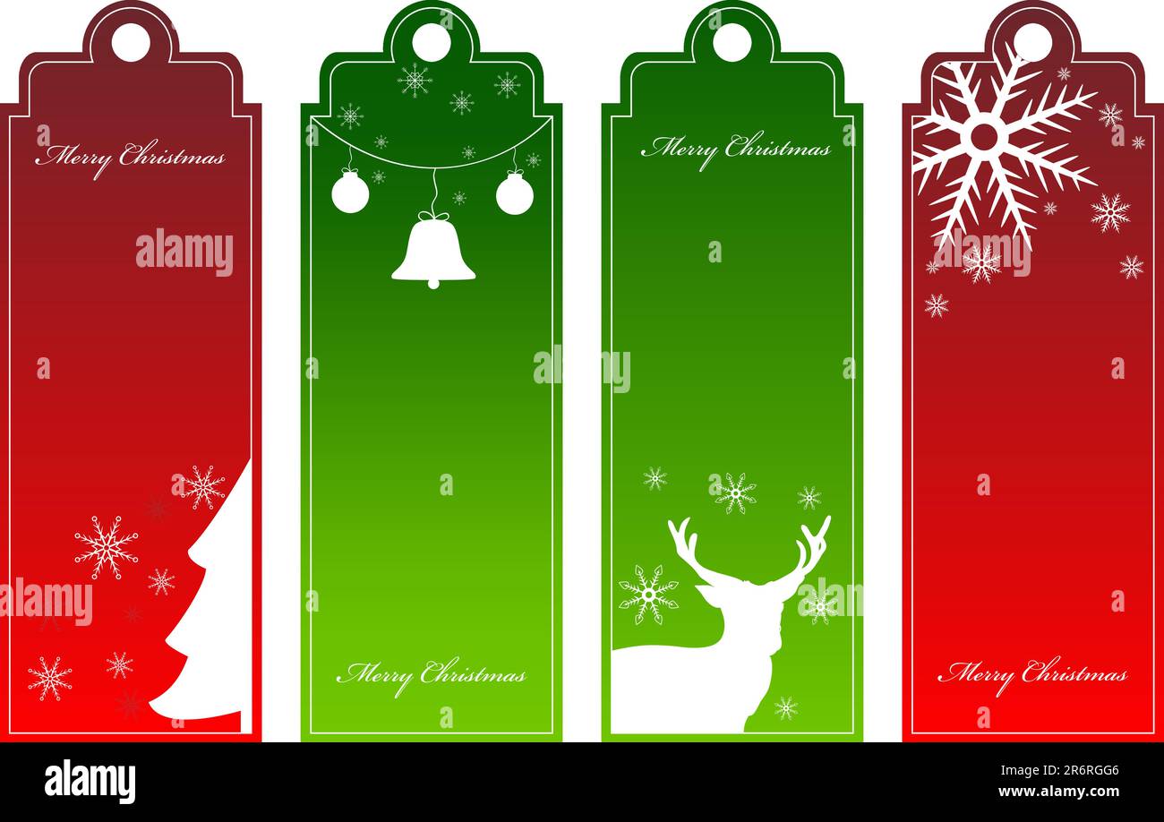 Festive gift tags Stock Vector Images - Alamy
