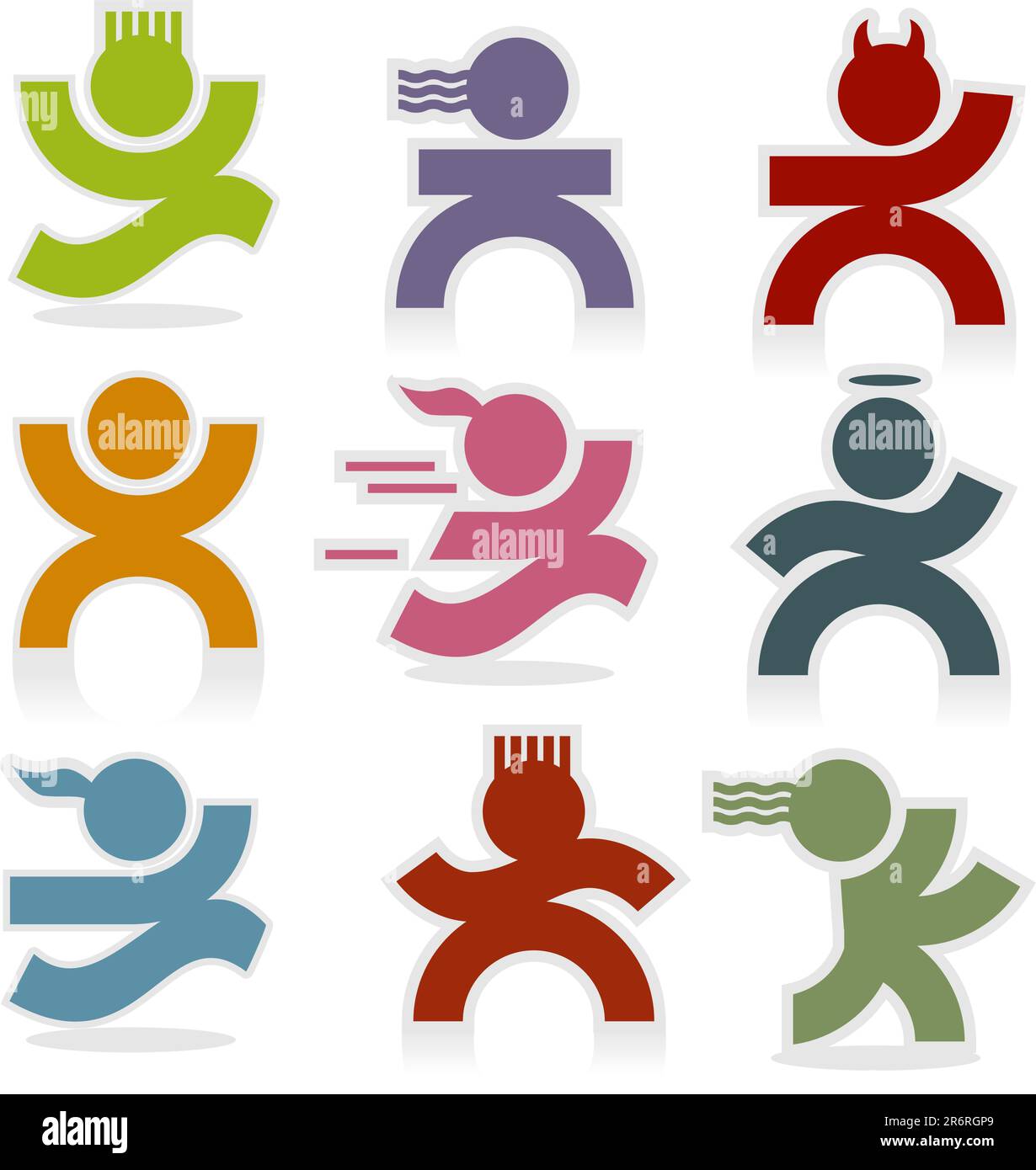 Colorful, people icons -- easy to change colors. More like this in my ...