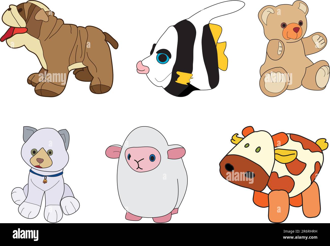 Cow and sheep and dog Stock Vector Images - Alamy