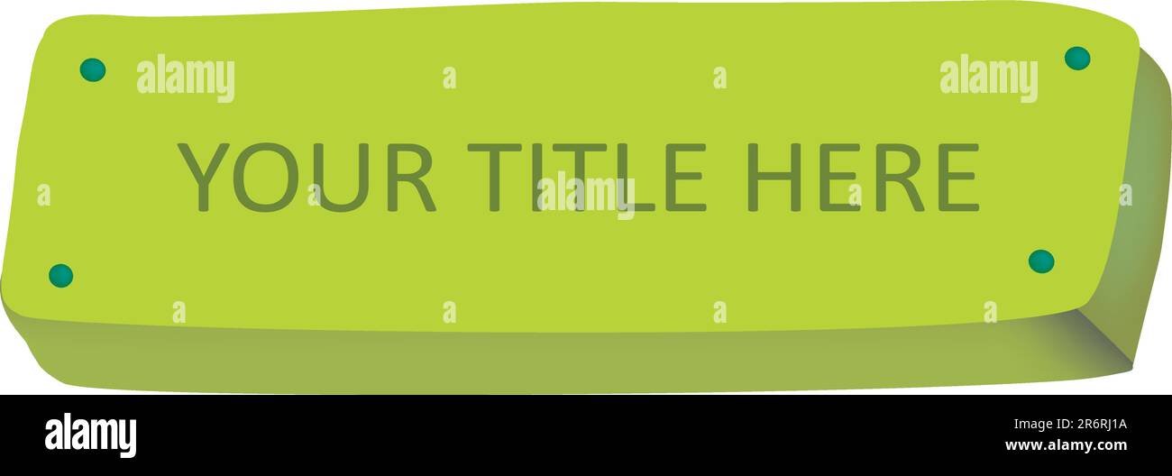 Vector illustrated road sign with name Stock Vector Image & Art - Alamy