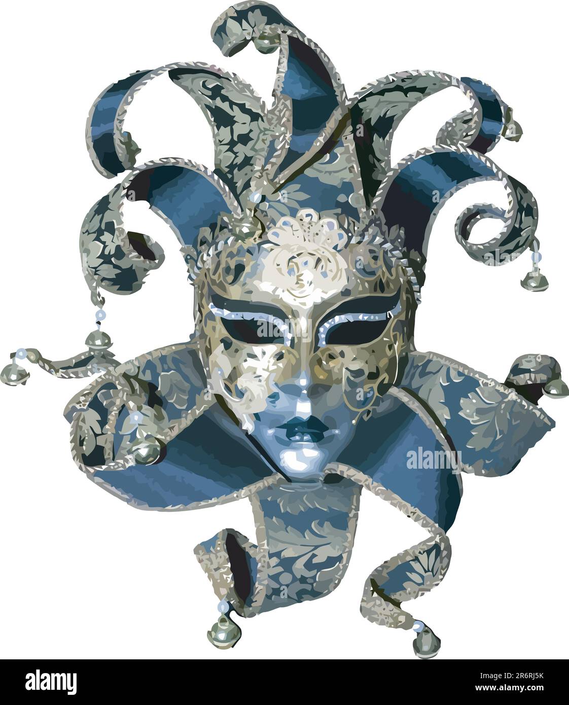 Handmade venetian mask vectorized isolated Stock Vector Image & Art - Alamy