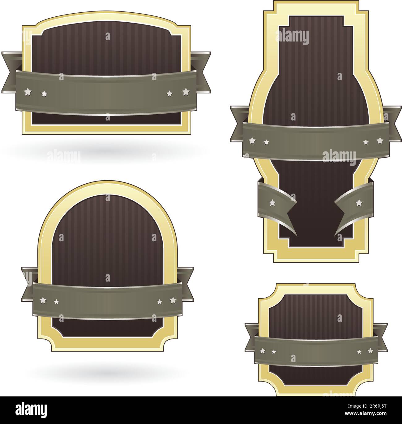 Blank product, food, or service badge and label templates for use on ...