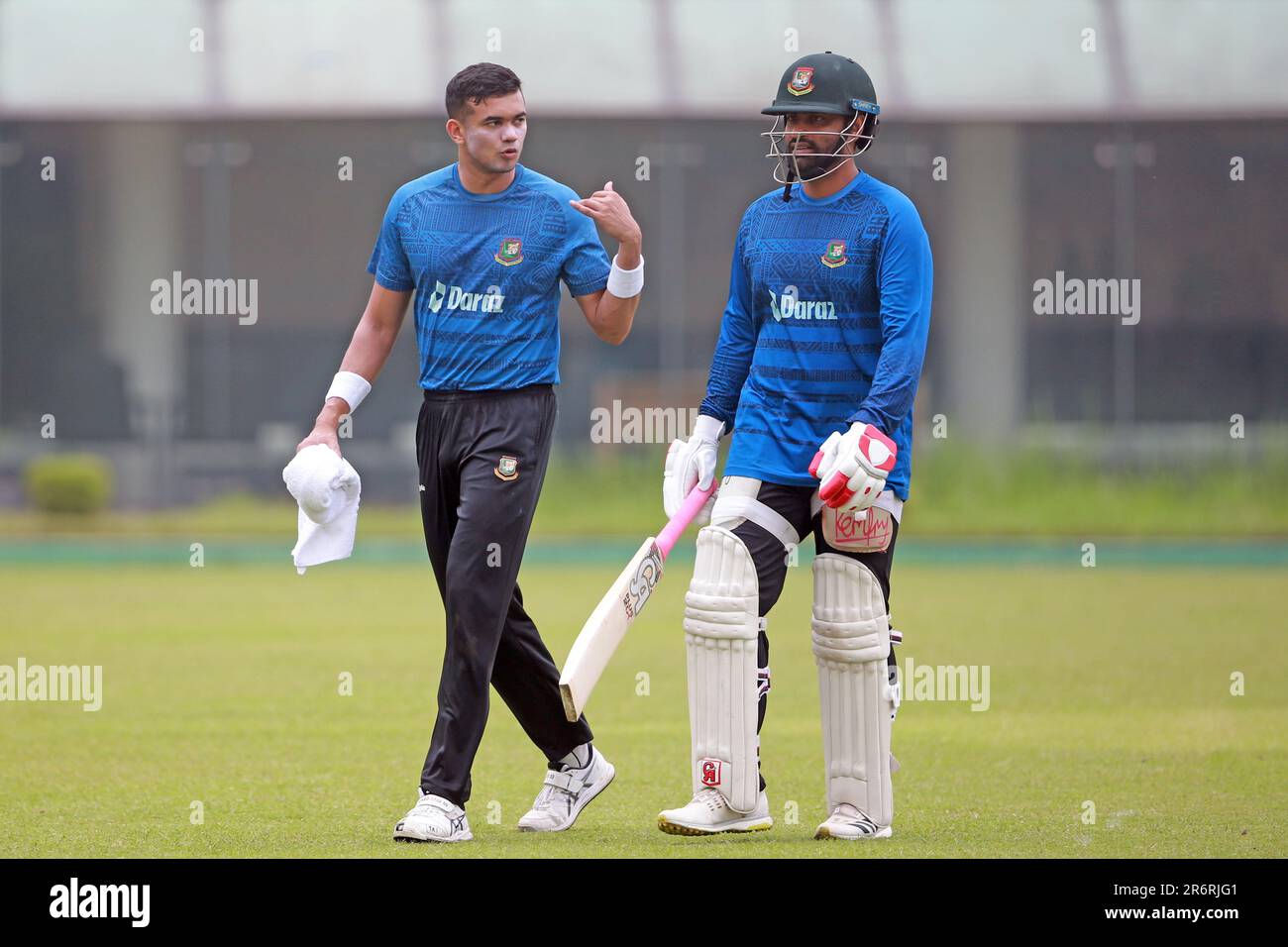 Tashkin Ahmed and Tamim Iqbal Khan as Bangladeshi cricketers attend ...
